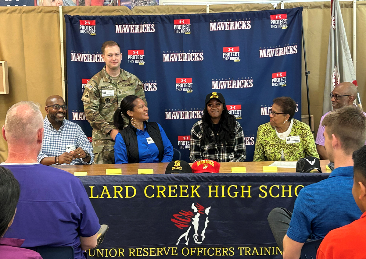 Mallard Creek High School Hosts their Second Annual Military Signing ...
